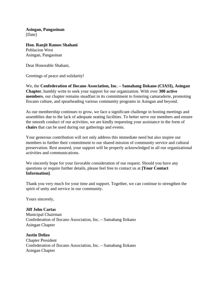 Ciasi Solicitation | PDF