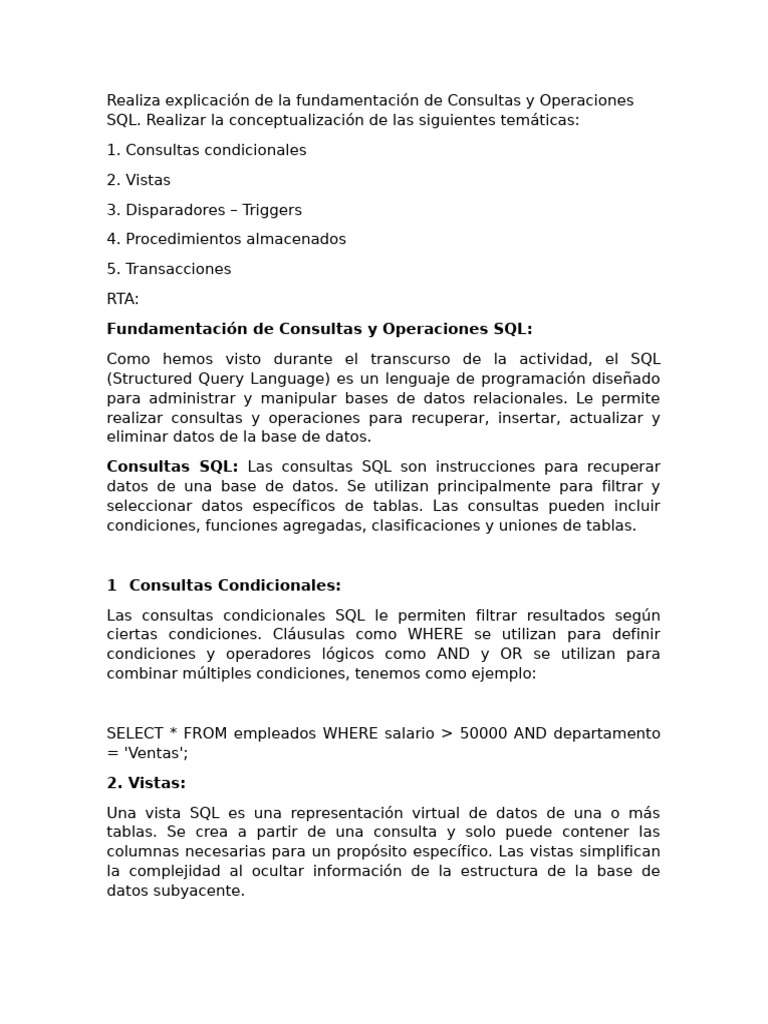 Aporte Bases de Datos | PDF | SQL | Bases de datos