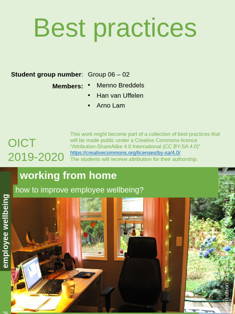 Best Practice Working From Home | PDF | Creative Commons License | Business