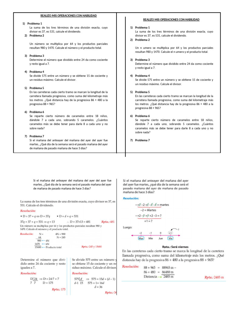 1 Problemas Primero de Razonamiento 2025 | PDF | División (Matemáticas ...