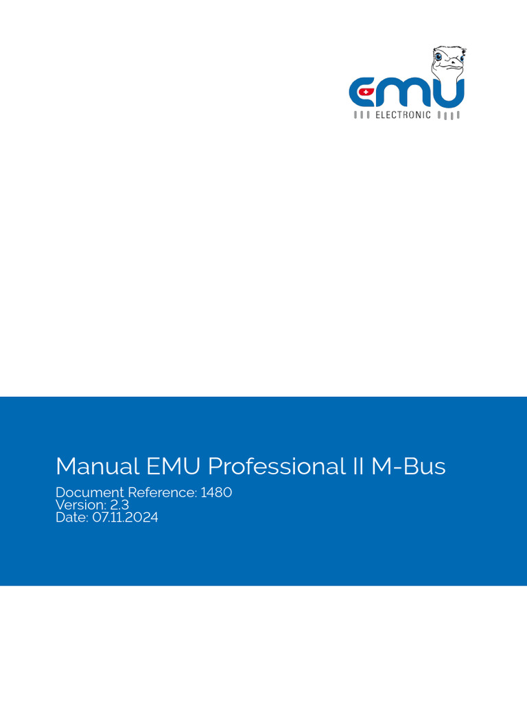 1480 Manual M-Bus-Interface Professional-II en | PDF | Integer ...
