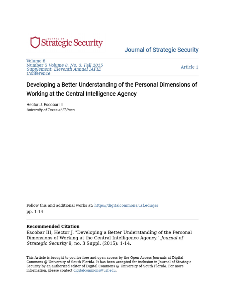 Understanding CIA Work Culture | PDF | Employee Retention | Central ...