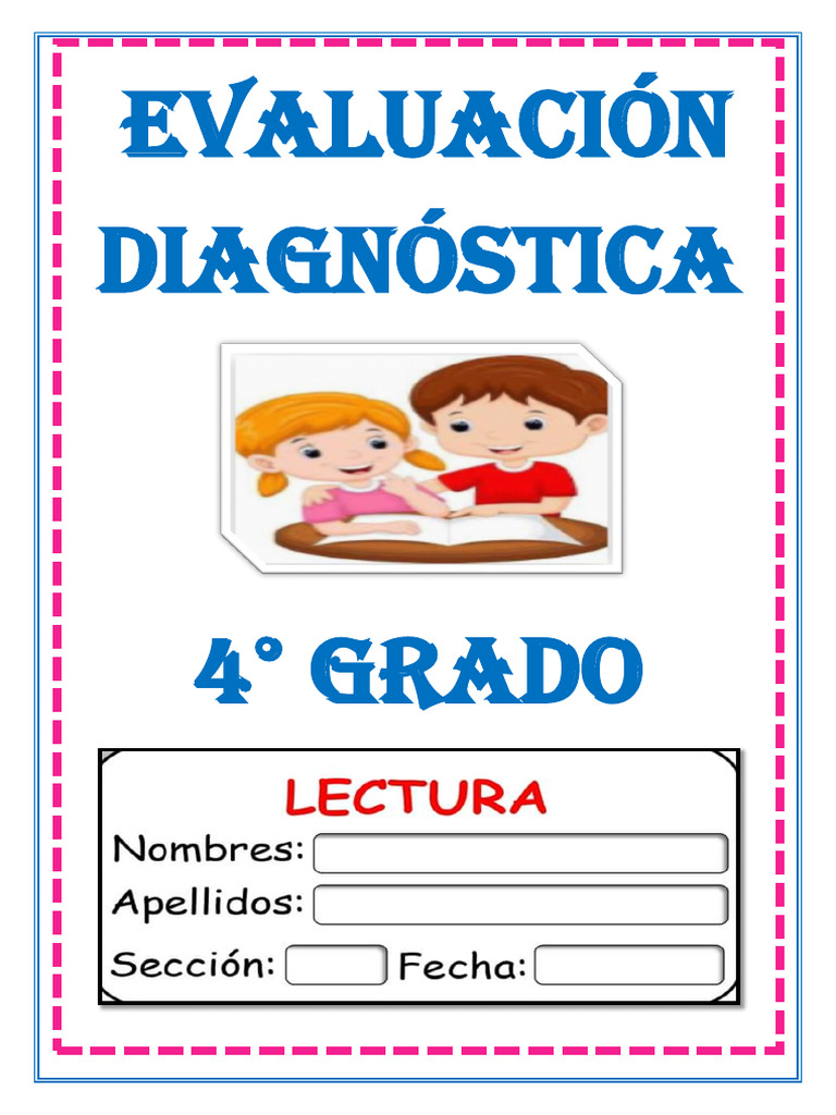 EVALUACION DIAGNOSTICA 4 °lectur 2023 | PDF