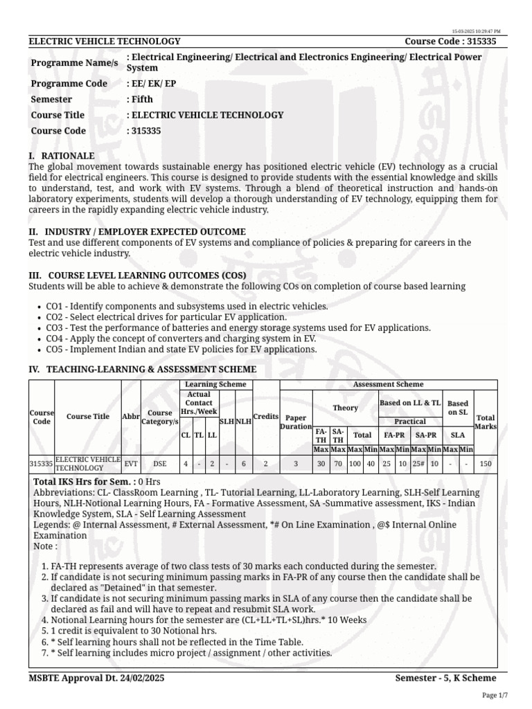 315335-Electric Vehicle Technology | PDF | Fuel Cell | Electric Motor