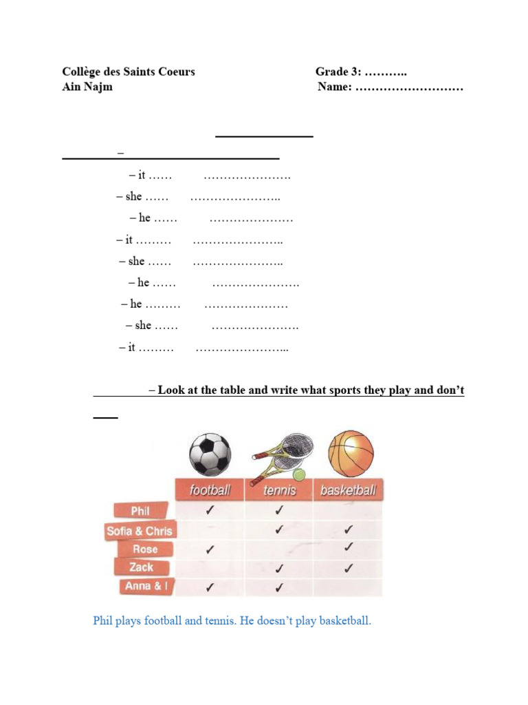 Simple Present Tense Worksheets | PDF