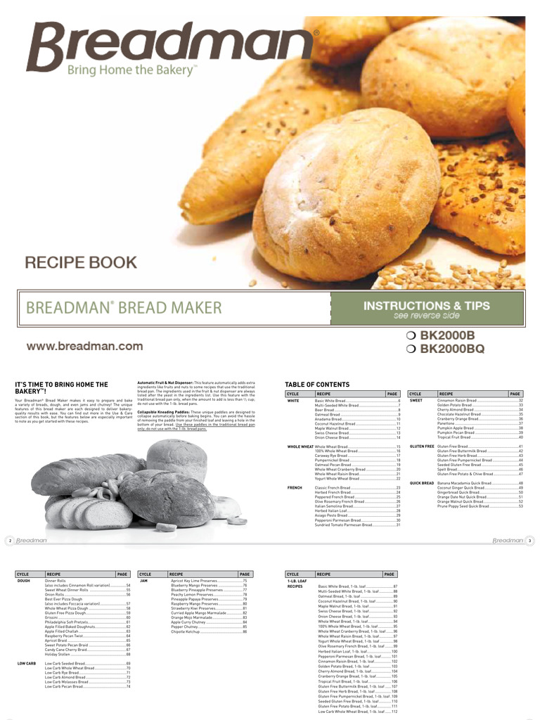 Bk 2000 Bq Recipe Book | PDF | Breads | Baking