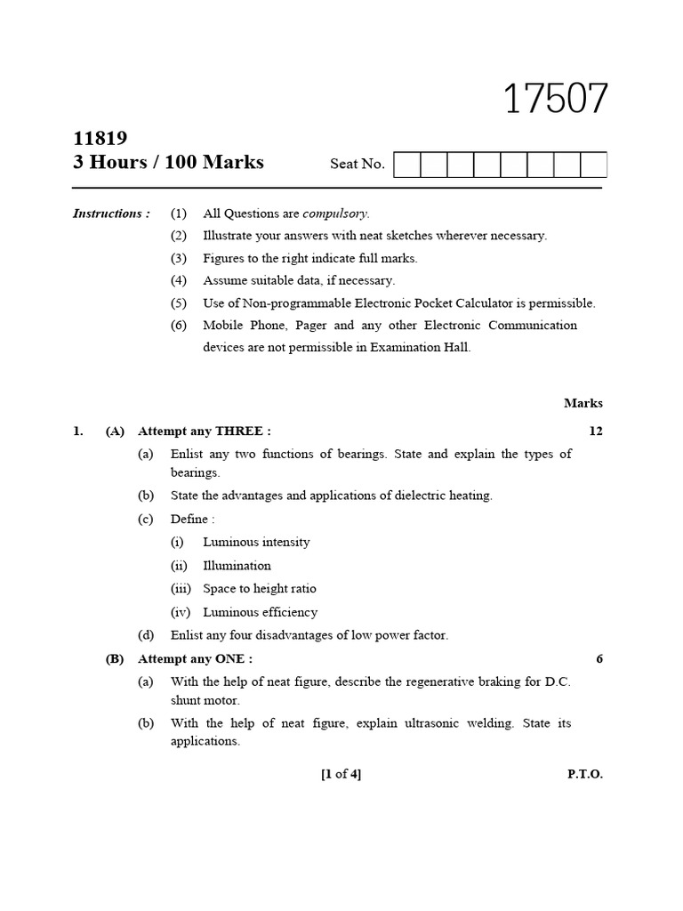 Engineering Exam Paper: Electrical Topics | PDF | Welding | Construction