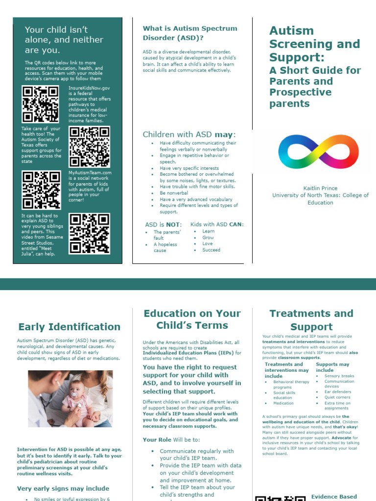 Autism Pamphlet Draft | PDF | Autism | Individualized Education Program