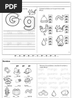 Ficha Letra G (Ga-Go-Gu) | PDF