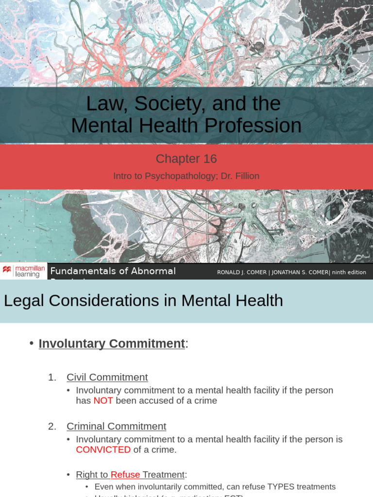 Legal Aspects of Mental Health Care | PDF | Insanity Defense | Mental ...