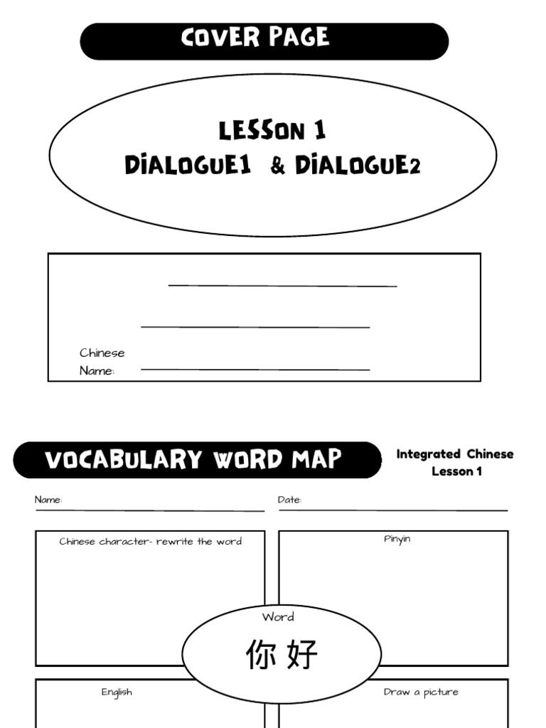 Integrated Chinese Vocabulary Map | PDF | Pinyin | Chinese Characters