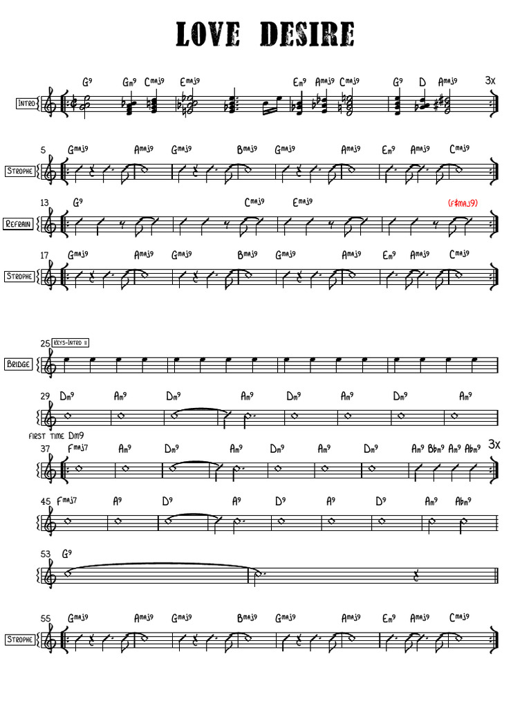 Love Desire neu - Partitur | PDF