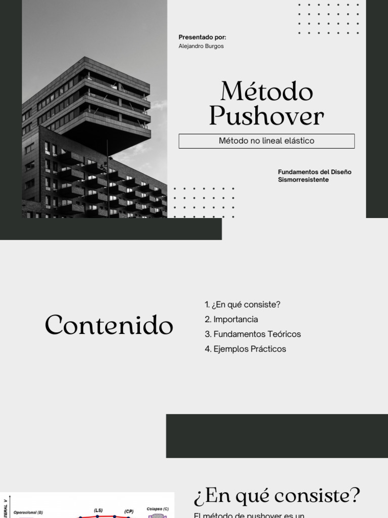 Método Pushover Exposición | PDF