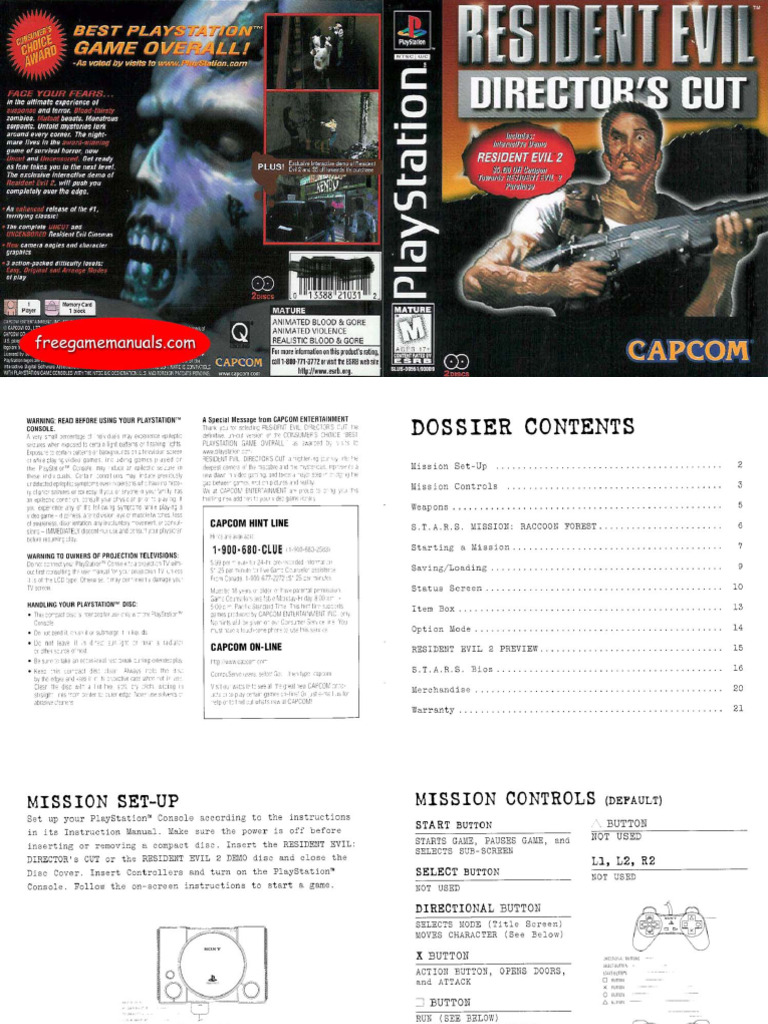 Resident Evil - Director's Cut (USA) | PDF