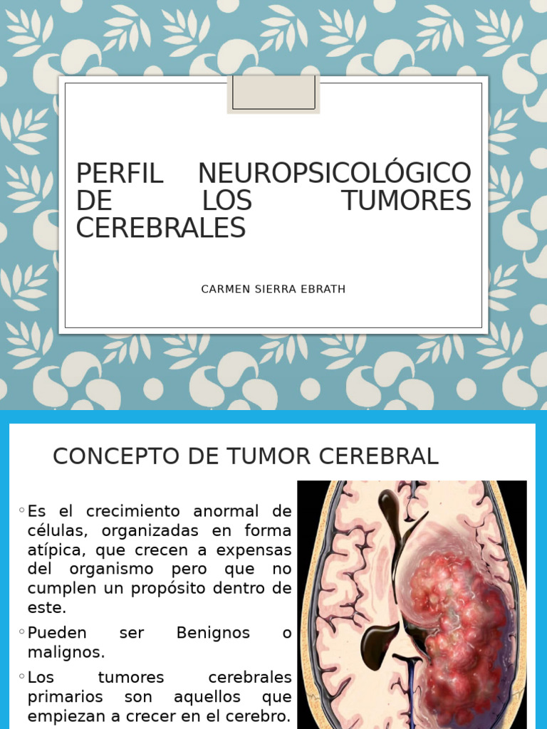 TUMORES CEREBRALES | PDF | Cerebro | Neoplasias