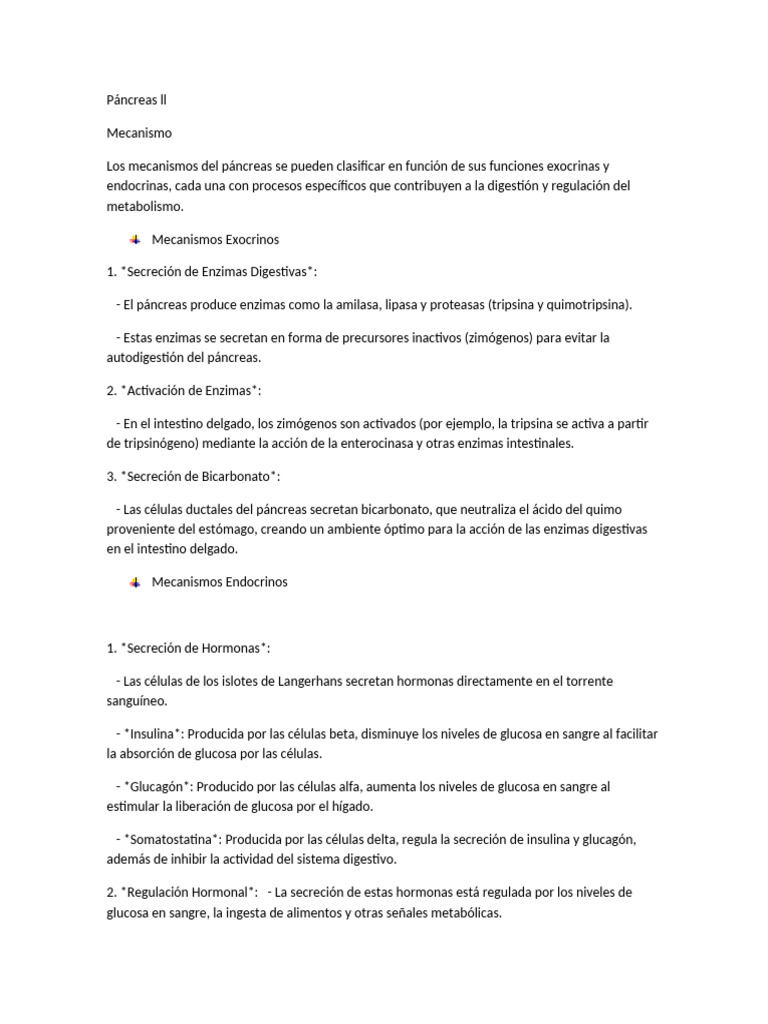 Páncreas lI UAM | PDF | Páncreas | Digestión