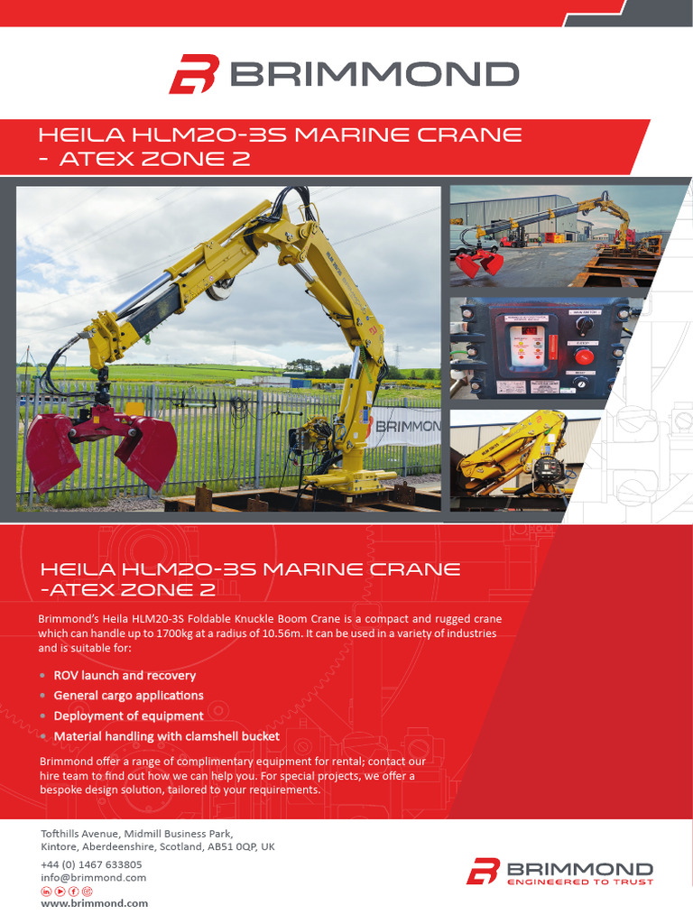 BGF149 Heila HLM20 3S Marine Crane | PDF | Crane (Machine)
