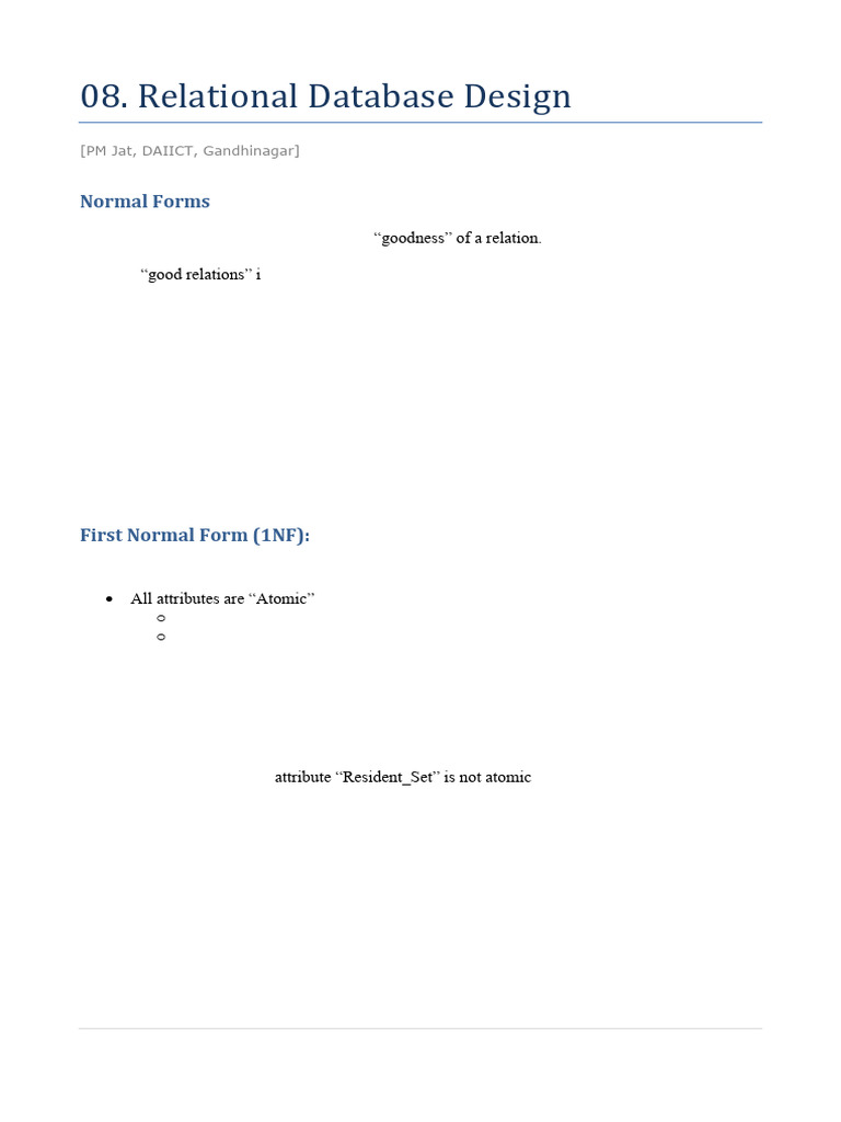 08_2_Database_Design_Normal_Form | PDF | Computer Data | Information Technology Management