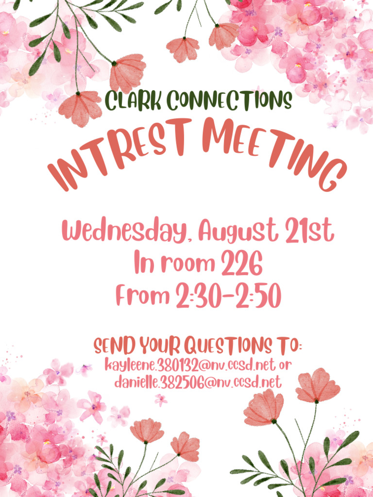 CC Interest Meeting Flyer | PDF