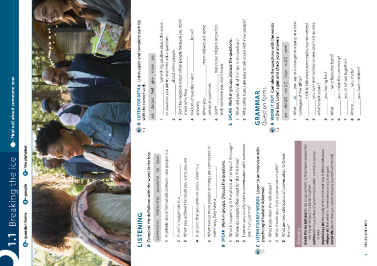 Language Hub Pre-Intermediate Student S Book Unit 1-4 | PDF