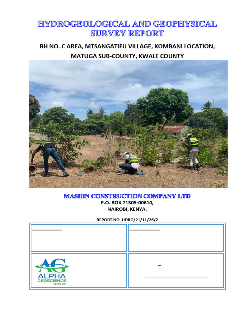 Hydrogeological Survey of Tiwi Aquifer | PDF | Aquifer | Hydrogeology