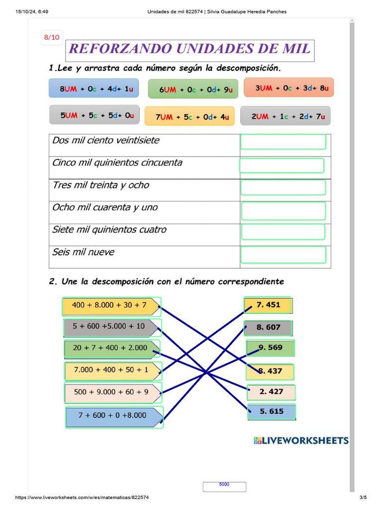 Unidades de mil en matemáticas | PDF