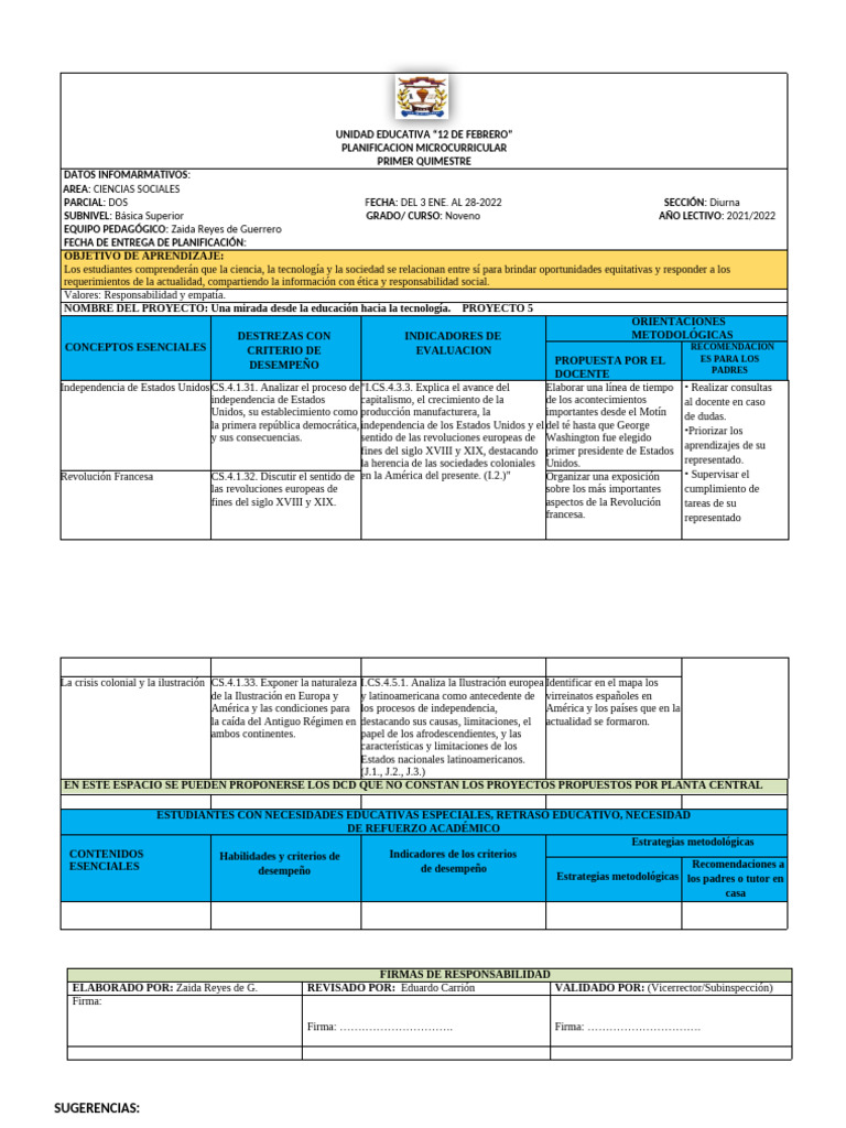 9° EESS PROYECTO 5 2021-2022 | PDF | Maestros | Aprendizaje