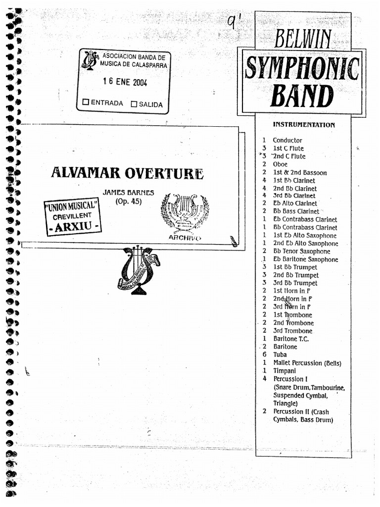 Alvamar Overture | PDF