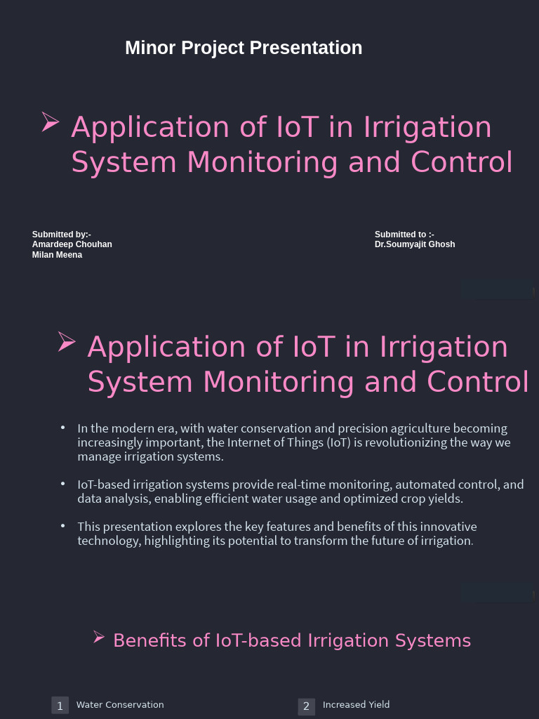 IoT in Smart Irrigation Systems | PDF | Internet Of Things | Irrigation