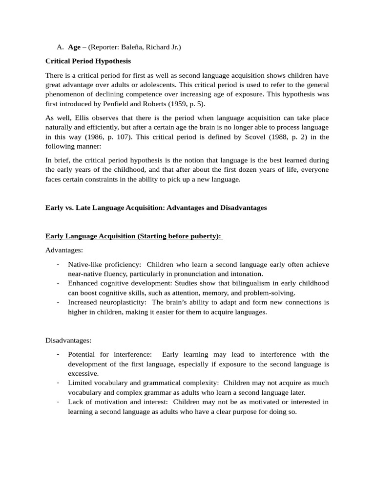 Factors Affecting Second Language Acquisition Soft | PDF | Second Language Acquisition ...