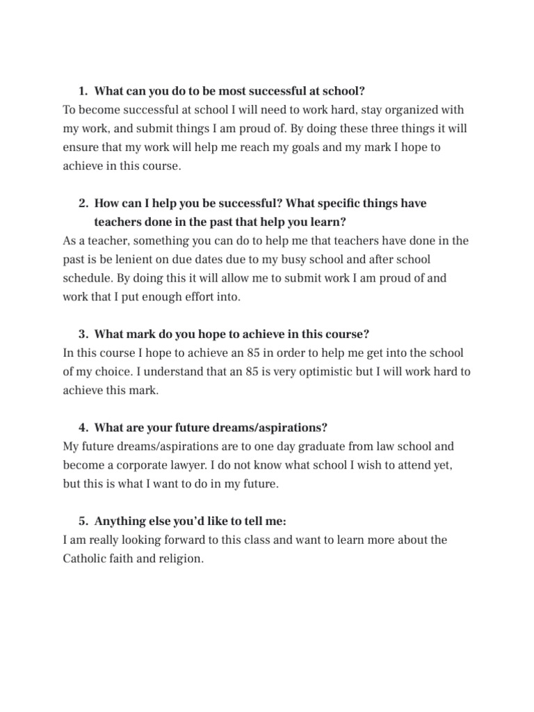 HRE4O - First Day Questionnaire | PDF