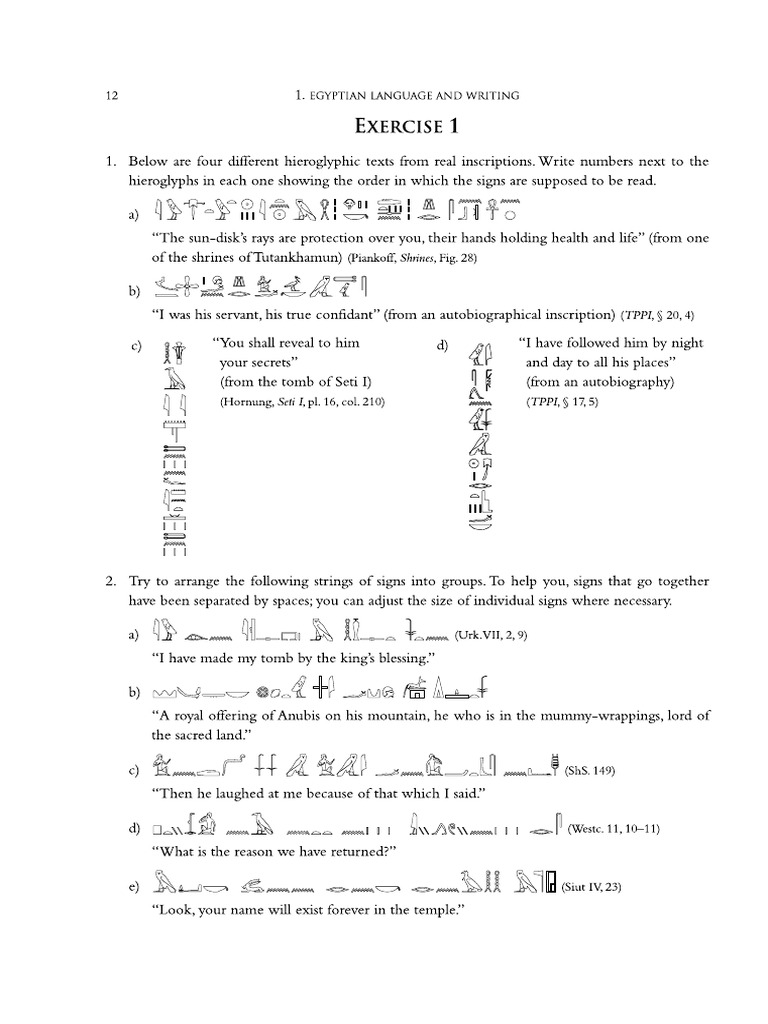 Allen 1 Exercises and Solutions | PDF