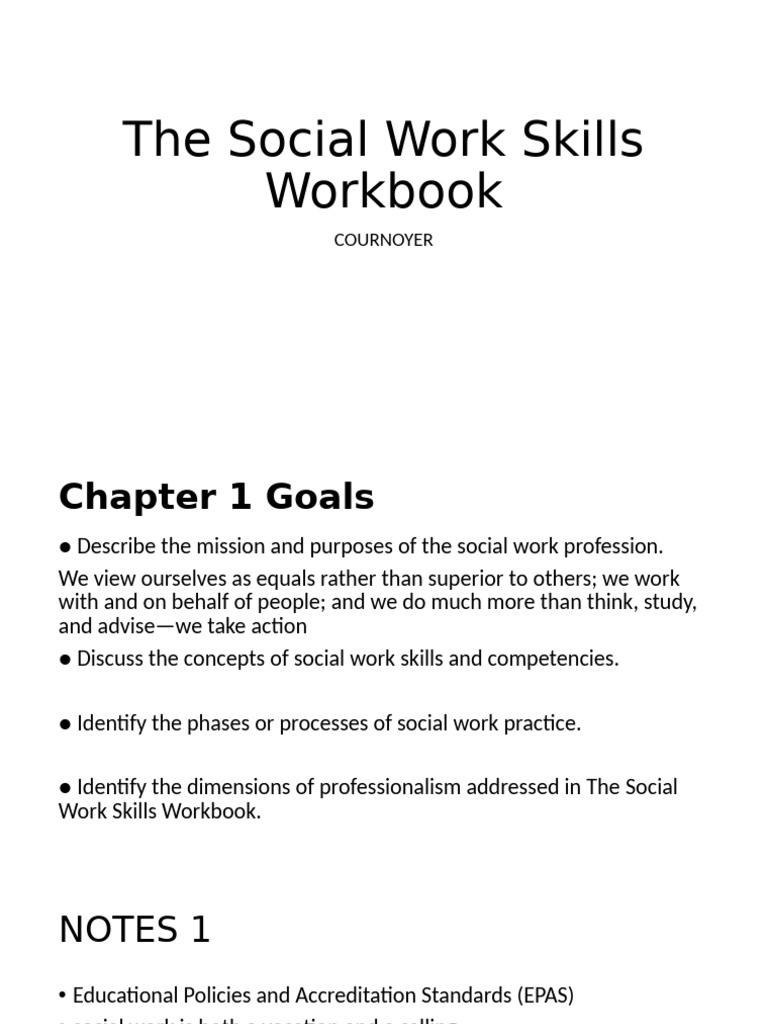 The Social Work Skills Workbook 1, 2 | PDF | Empathy | Social Work