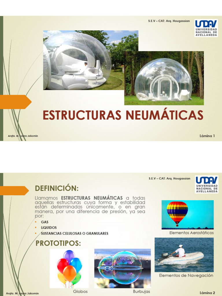 07teorica Estructuras Neumáticas | PDF | Techo | Materiales