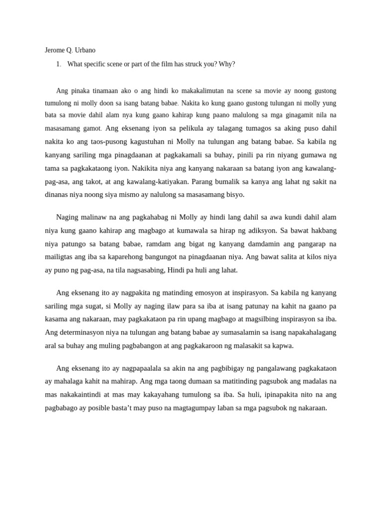 Molly - Reflection | PDF