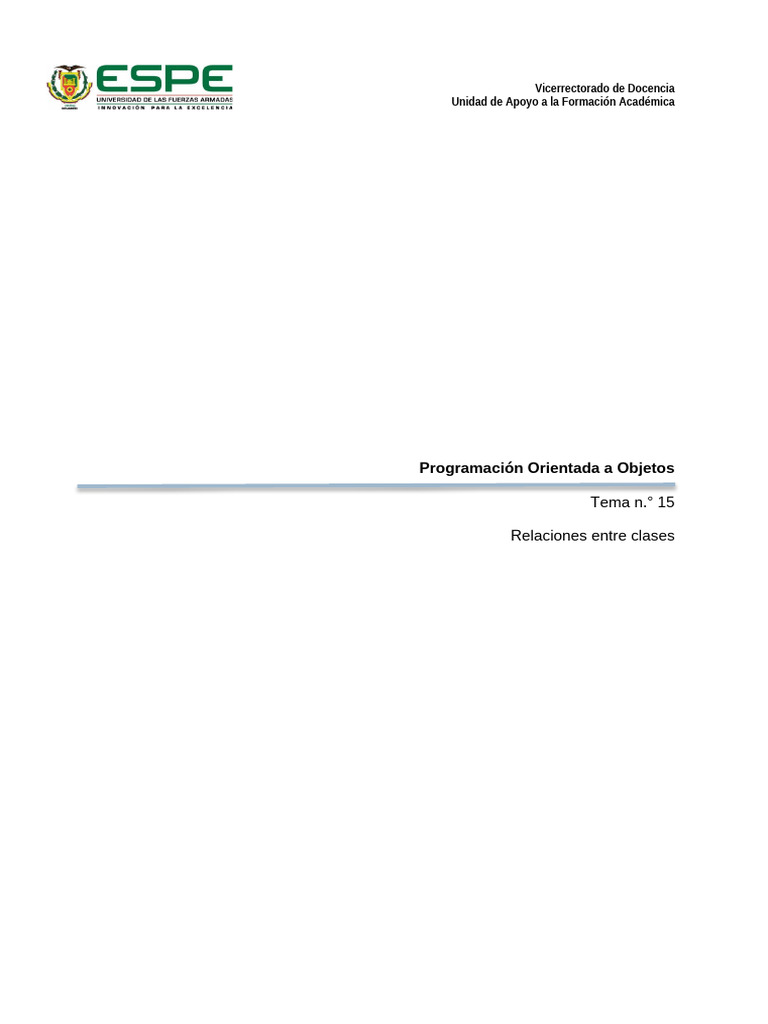 Relaciones entre Clases en POO | PDF | Herencia (Programación Orientada ...