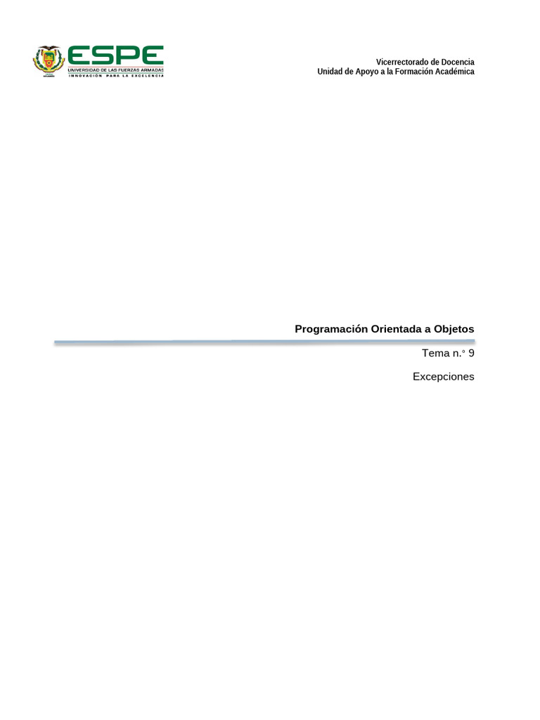 Tema9 Excepciones | PDF | Programa de computadora | Programación