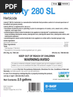 Tenacity Herbicide Label 2020 | PDF | Surface Runoff | Legal Liability