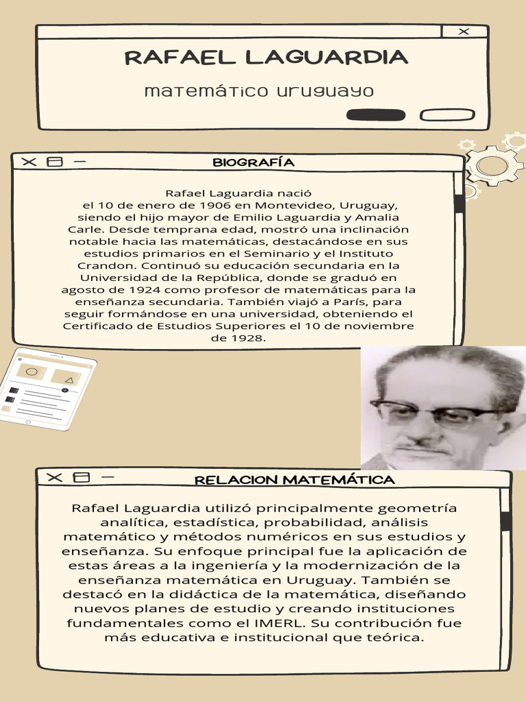 Rafael Laguardia: Matemático Uruguayo | PDF