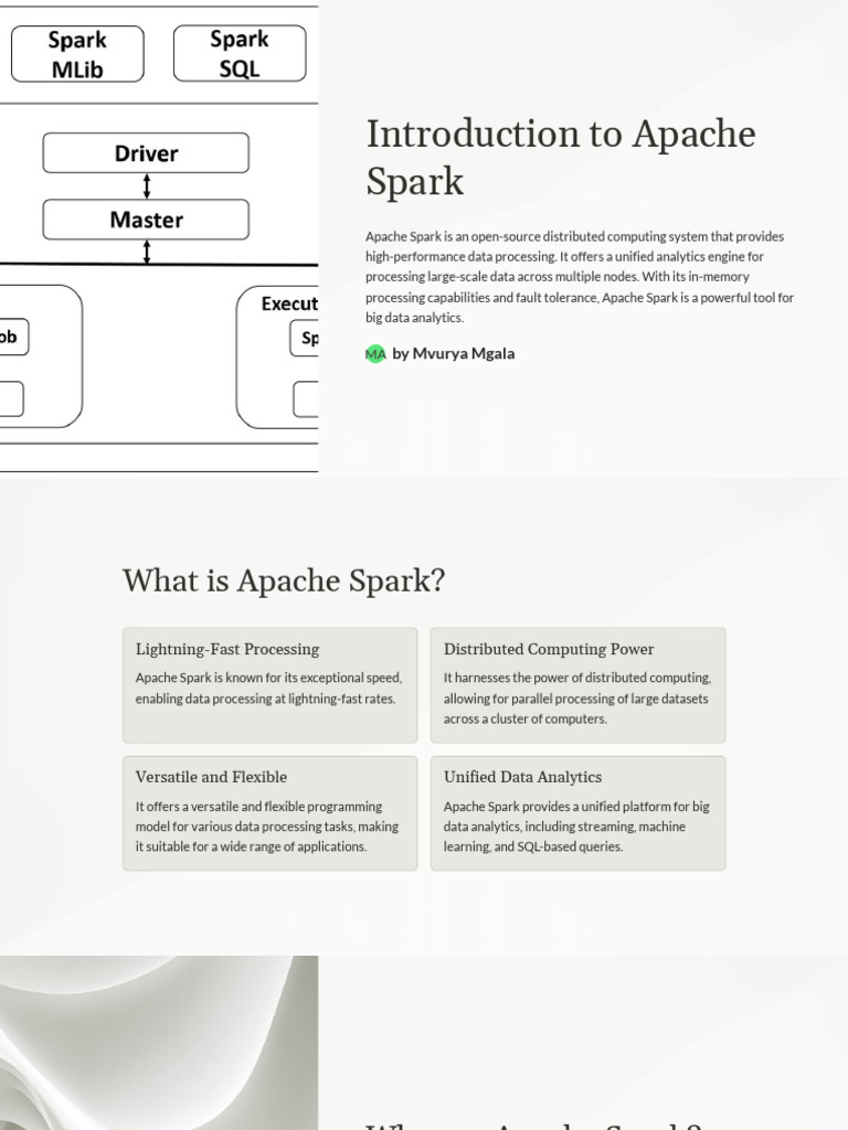 Introduction to Apache Spark Overview | PDF | Apache Spark | Computing