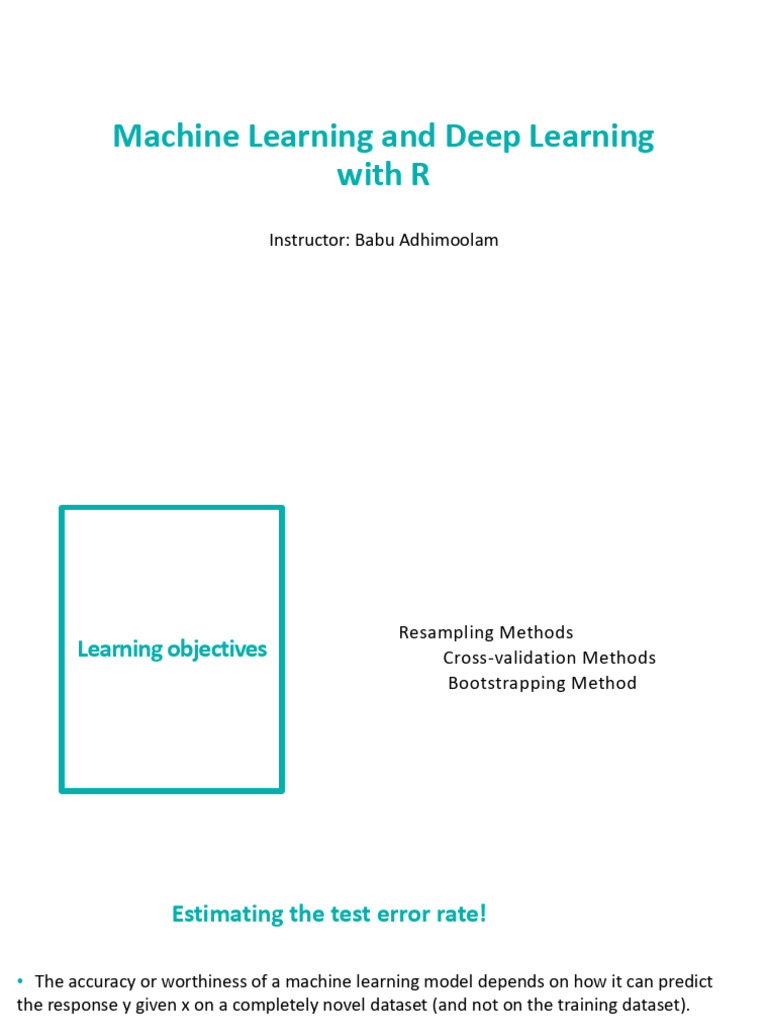 Cross-Validation Techniques in R | PDF | Cross Validation (Statistics) | Mean Squared Error