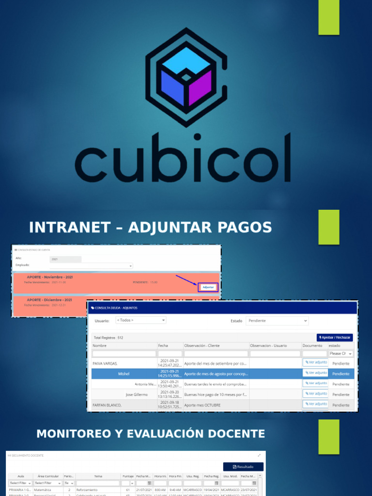 Funciones de Intranet en Cubicol | PDF