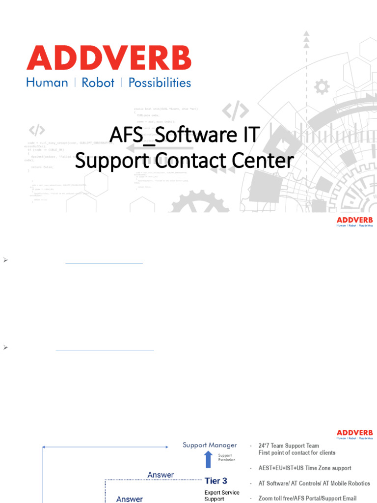 Addverb_Software IT Suppport_Contact Center_India Clients(1) | PDF