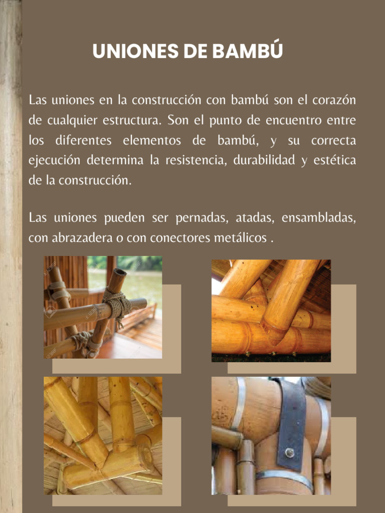 Uniones de Bambú | PDF