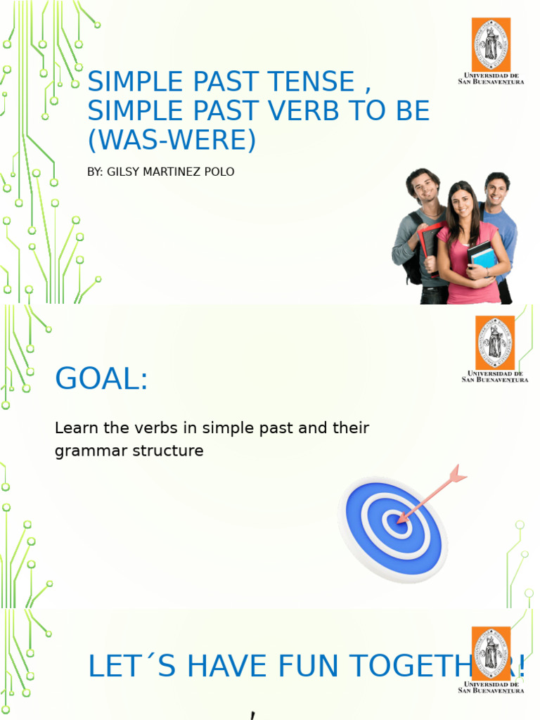 Simple Past tense , Simple Past verb to be (was-were) | PDF