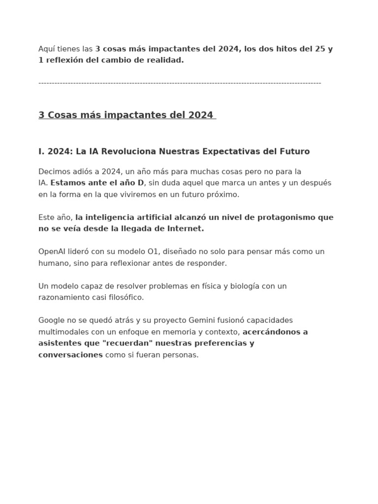 Impacto del Proyecto Géminis en 2024 | PDF | Inteligencia artificial ...