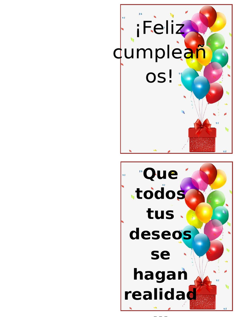 Tarjetas Grandes | PDF