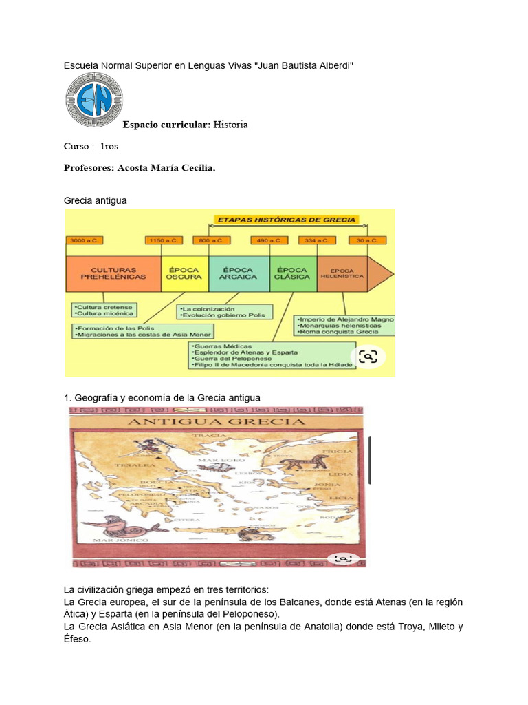 Grecia | PDF | Antigua Grecia | Guerras Greco Persas