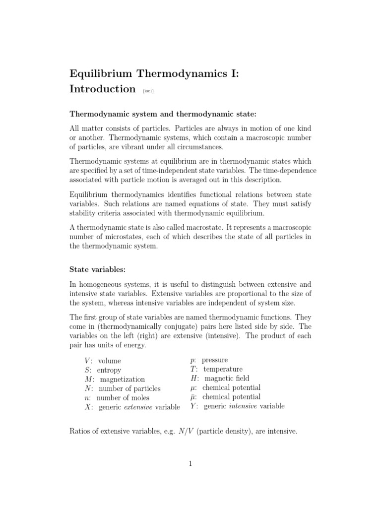 TSC 1 | PDF | Thermodynamics | Temperature