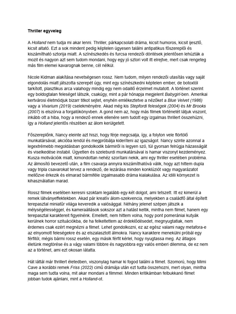 Holland Kritika | PDF